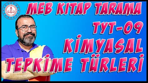 MEB Tüm Kitapların Taranması 2024 TYT 09 Kimyasal Tepkime Türleri