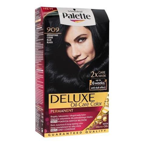 Palette Deluxe Farba do włosów Granatowa Czerń nr 909 1 op Schwarzkopf