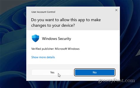 Cara Menonaktifkan Kontrol Akun Pengguna UAC Di Windows 11