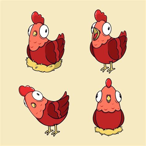 Premium Vector Design Cute Chicken Vector Art