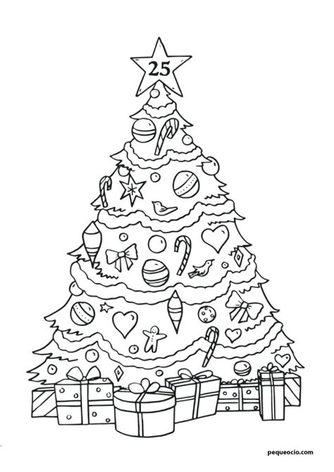 55 Árboles de Navidad para imprimir colorear y disfrutar