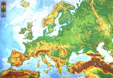 Juegos De Geograf A Juego De Mapa De Europa Relieve Montes