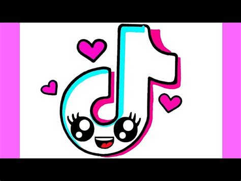 Cómo dibujar el logo de tik tok