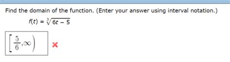 solved find the domain of the function enter your answe