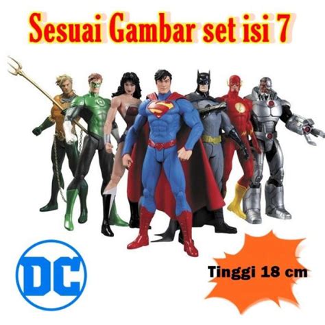 Promo Free Ongkir Dc Justice League Flash Aquaman Superman Batman Wonder Woman Figure Diskon 30