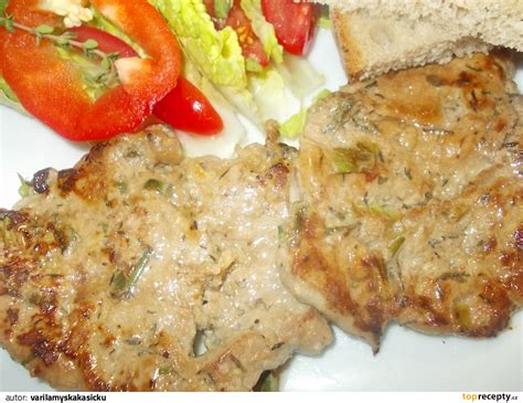 Přírodní plátky z vepřové krkovice s bylinkami recept TopRecepty cz