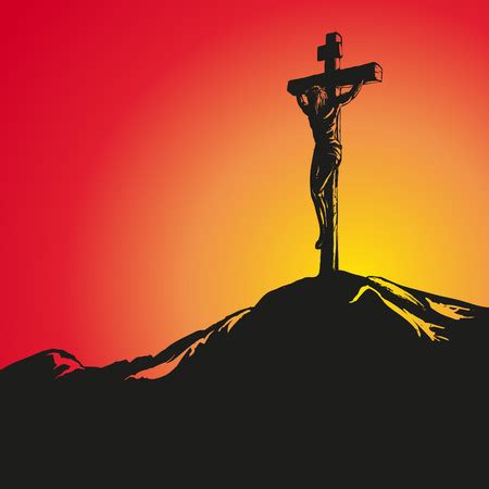 Crucificação de jesus cristo mão desenhada desenho de ilustração
