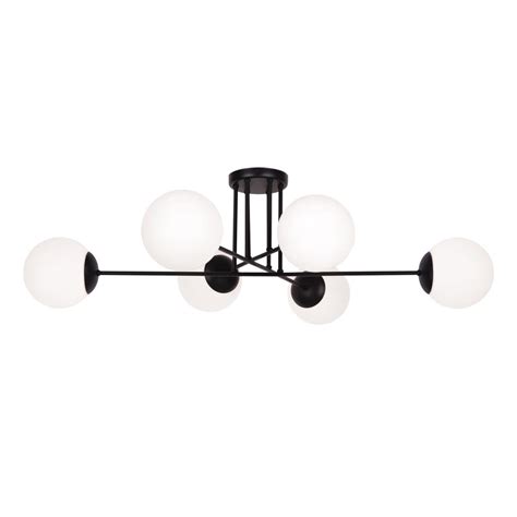 Nowoczesna lampa sufitowa z białymi kloszami K 4925 SAVOY Kaja