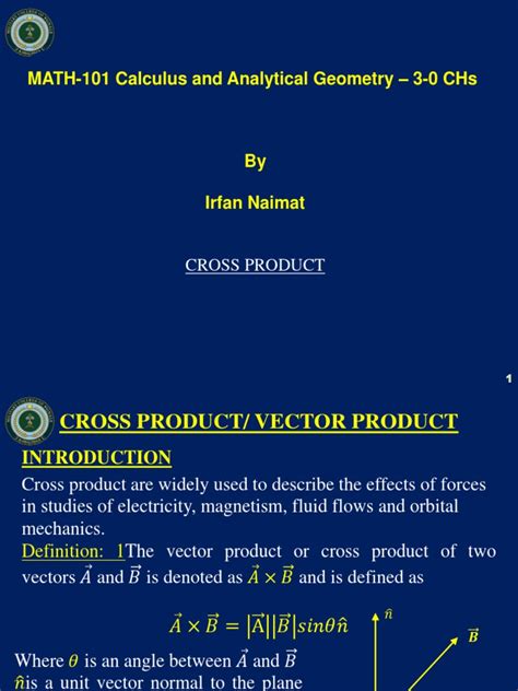 cross product pdf euclidean vector area