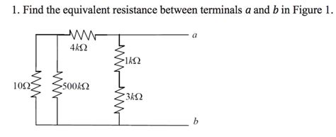 Solved Find The Equivalent Resistance Between Terminals A Chegg