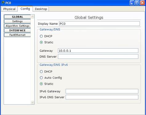 How To Configure Ip Address On PC In Packet Tracer Router Switch