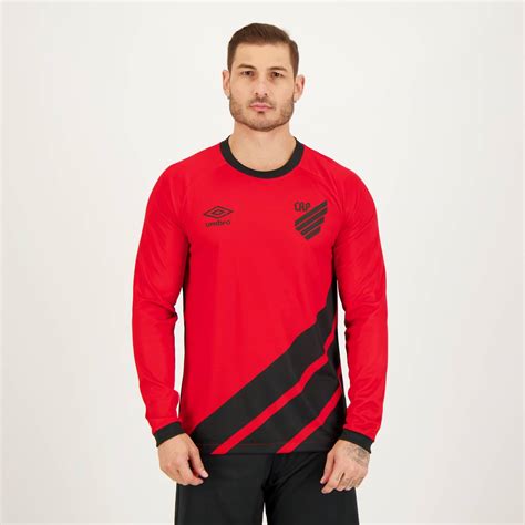 Camisa Umbro Athletico Paranaense I 2023 Manga Longa Vitor Roque 9