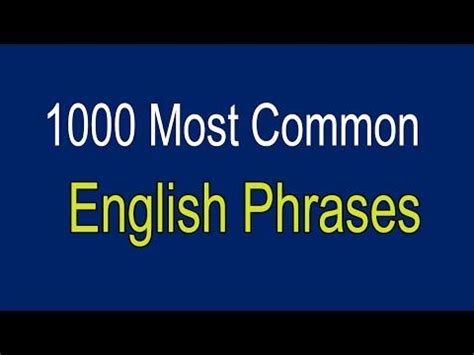 1000 Most Common English Phrases Uaeasysite