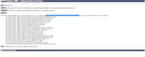 failed to load or instantiate taglibraryvalidator class org apache taglibs standard tlv