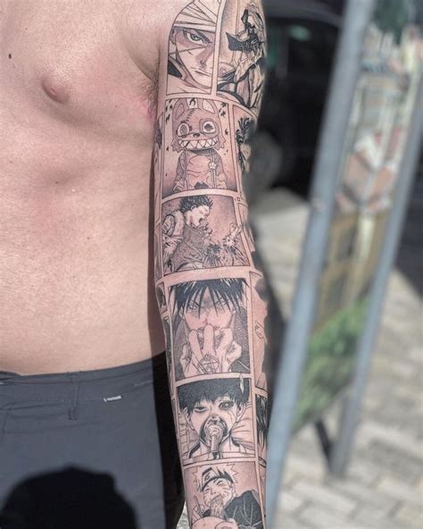 A Man S Arm With Many Different Pictures On It