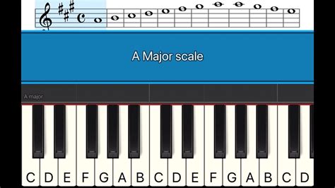 A Major Scale YouTube