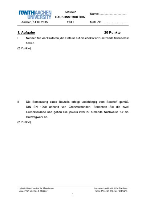 Prüfung 14 September 2015 Fragen und Antworten SS 2015 Aachen
