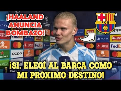 DIOS MÍO HAALAND ACABA de SORPRENDER al MUNDO del FÚTBOL ANUNCIANDO