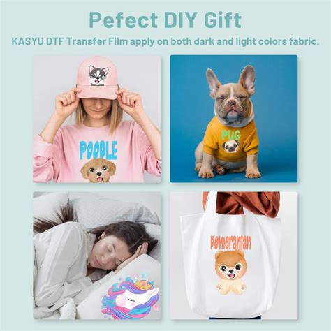 Buy KASYU DTF Transfer Film With Sensor Recognition Stickers 50 Sheets