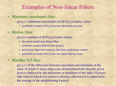 ppt non linear filters powerpoint presentation free download id 6066451