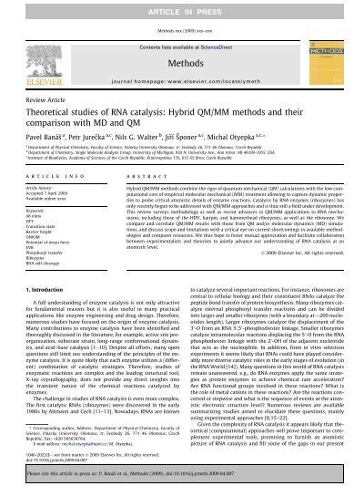 hybrid qm mm methods and their comparison with md and qm
