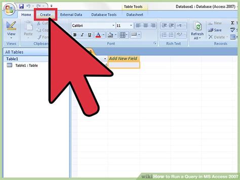 how to run a query in ms access 2007 9 steps with pictures