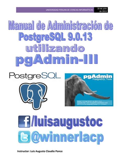 administracion de postgre sql pdf