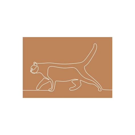 Premium Vector Cat Oneline Continuous Single Line Art Vector