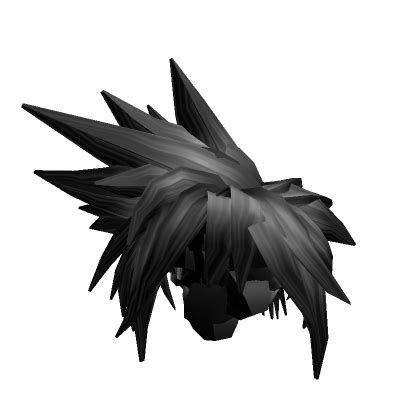 Black Spiky Anime Hair Roblox Item Rolimon S