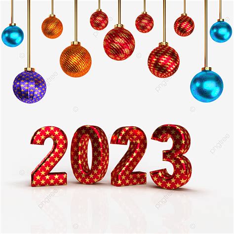 Happy New Year 2023 PNG Image Happy New Year 2023 Golden Decoration