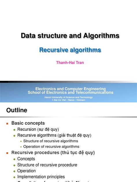 data structure and algorithms pdf subroutine recursion