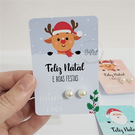 12 Unid Tag Mimo Pérola Natal Brinde Presente Elo7