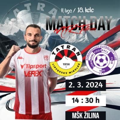 MFK Tatran Liptovský Mikuláš KFC Komárno 2 liga TicketLIVE