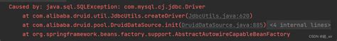 caused by java sql sqlexception com mysql cj jdbc driver”解决办法 csdn博客