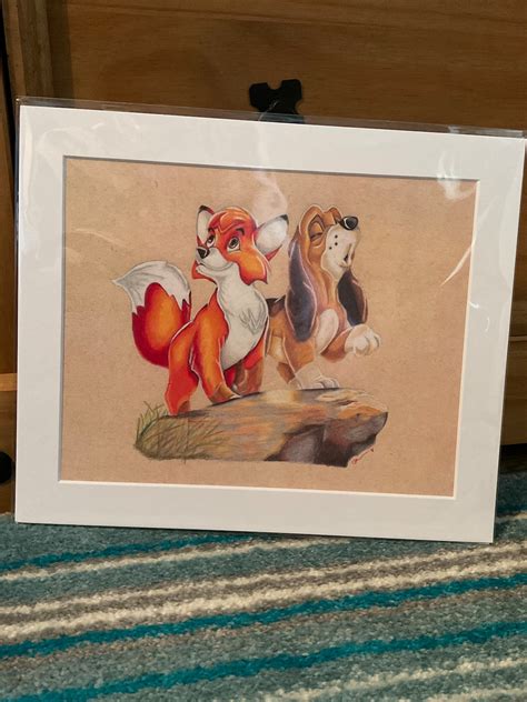 Disneys The Fox And The Hound Art Etsy