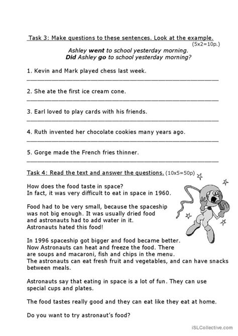Reading Comprehension Irregular Ve English ESL Worksheets Pdf Doc