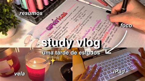 STUDY VLOG Produtivo uma tarde de estudos como faço meus resumos