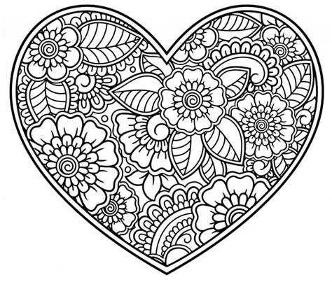 50 Desenhos de coração para colorir Como fazer em casa