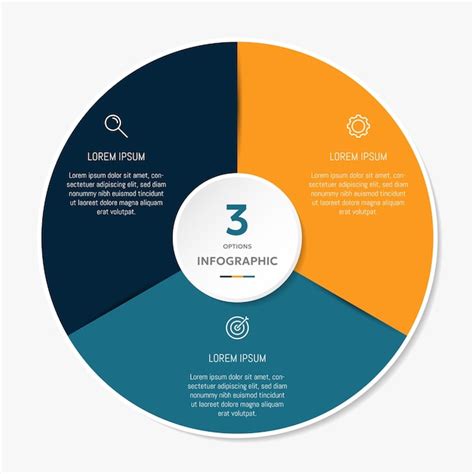 Premium Vector Circle Chart Infographic Template With 3 Options For
