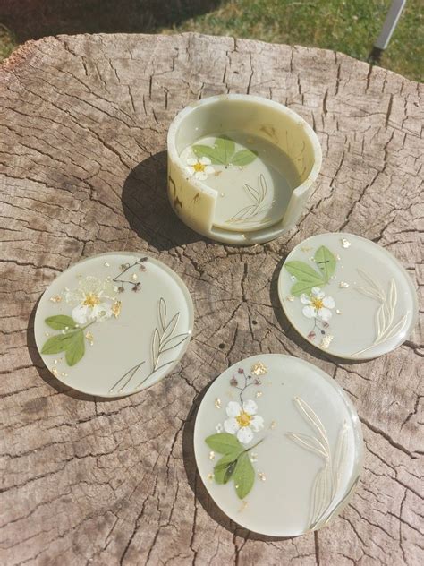 Diy Resin Coasters With Flowers Artofit