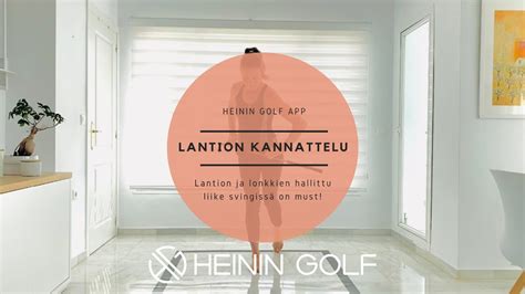Opi lantion ja lonkkien oikea liike golfsvingissä näiden simppelien