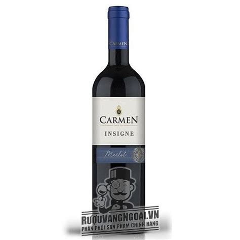 MUA 3 TẶNG 1 Giá SALE 247 000đ Vang Chile CARMEN INSIGNE MERLOT