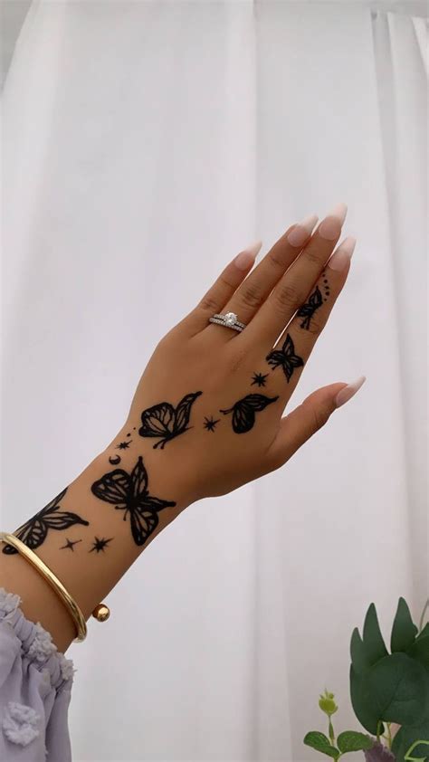 Pin By HennaSabr On HENNA Hand Tattoos For Girls Hand And Finger