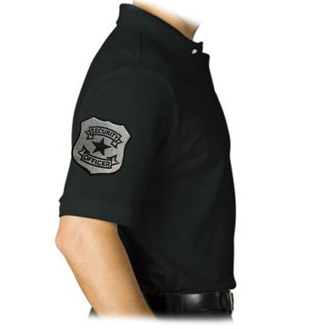 MEN S PRINTED SECURITY EMBROIDERY BADGE POLICE STAFF UNIFORM COLLAR