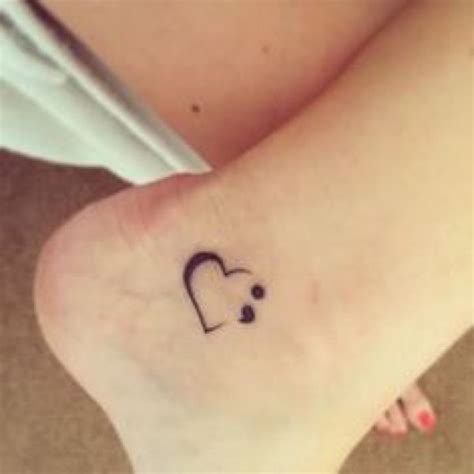 10 Heart Semicolon Tattoos Semicolon Heart Tattoo Tattoos Heart Tattoo