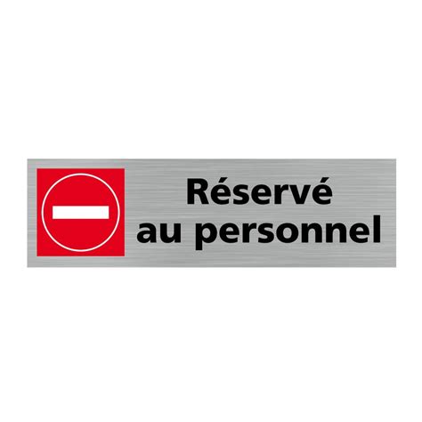 Pictogramme R Serv Au Personnel Q Mati Re Adhesif Leroy Merlin