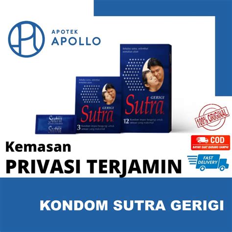 Jual KONDOM SUTRA GERIGI PRIVASI ISI 3 12 Shopee Indonesia
