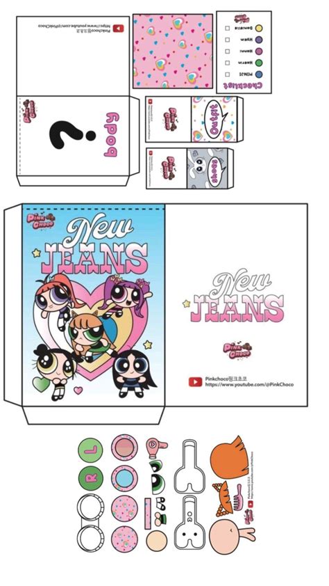 New Jeans Blind Box Printables Paper Dolls Diy Paper Doll Printable