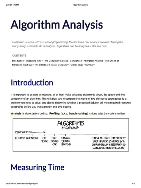 algorithm analysis pdf