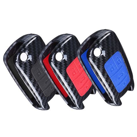 New 4 Buttons Remote Key Case Fob Cover Holder Carbon Fiber For
